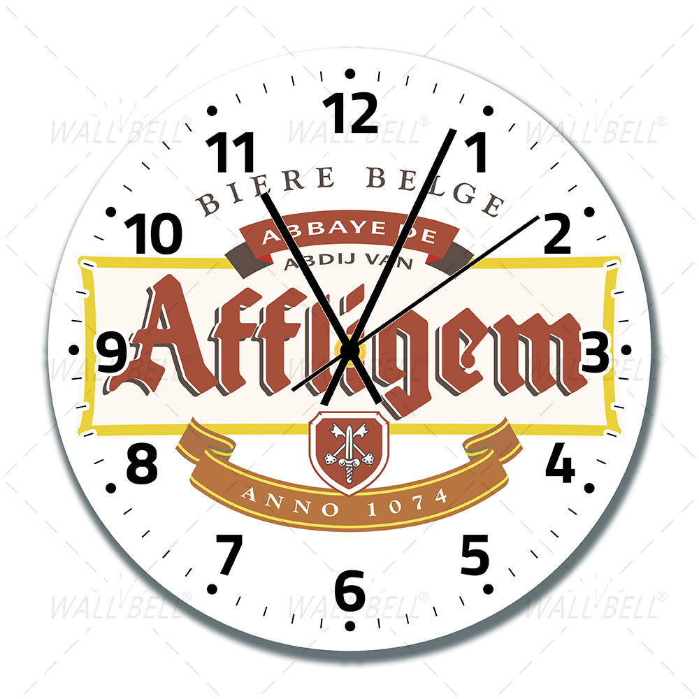 Beer Wine Rum Round Wooden Wall Clock Vodka Wood Plaque rative for ...