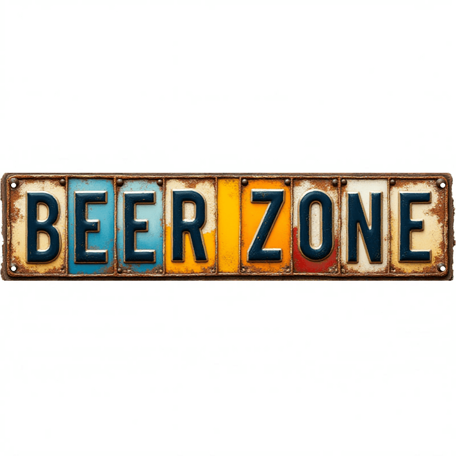 Beer Zone Tin Signs 16*4 Inches "Beer Zone" Bar, Garage, Patio Decor ...