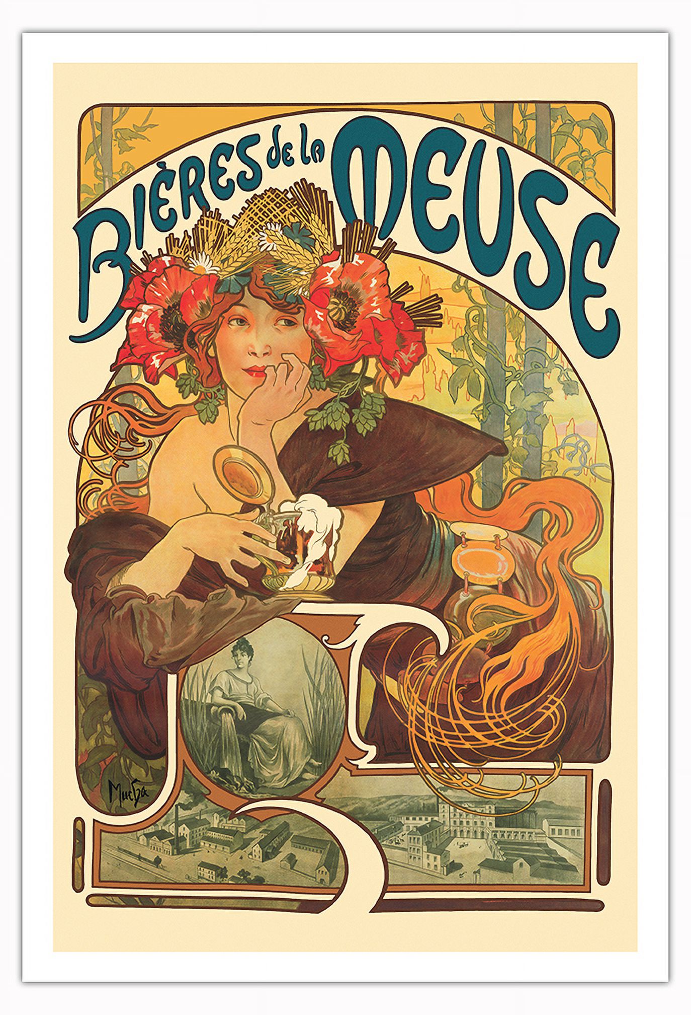 Beer of the Muse (Biéres de la Meuse) - Vintage French Advertising ...