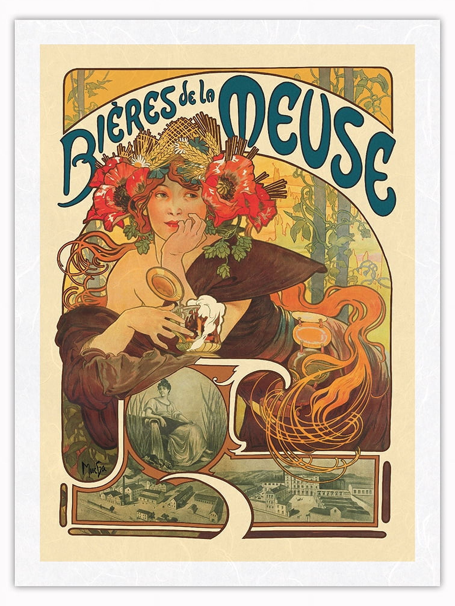 Beer of the Muse (Biéres de la Meuse) - Vintage French Advertising ...