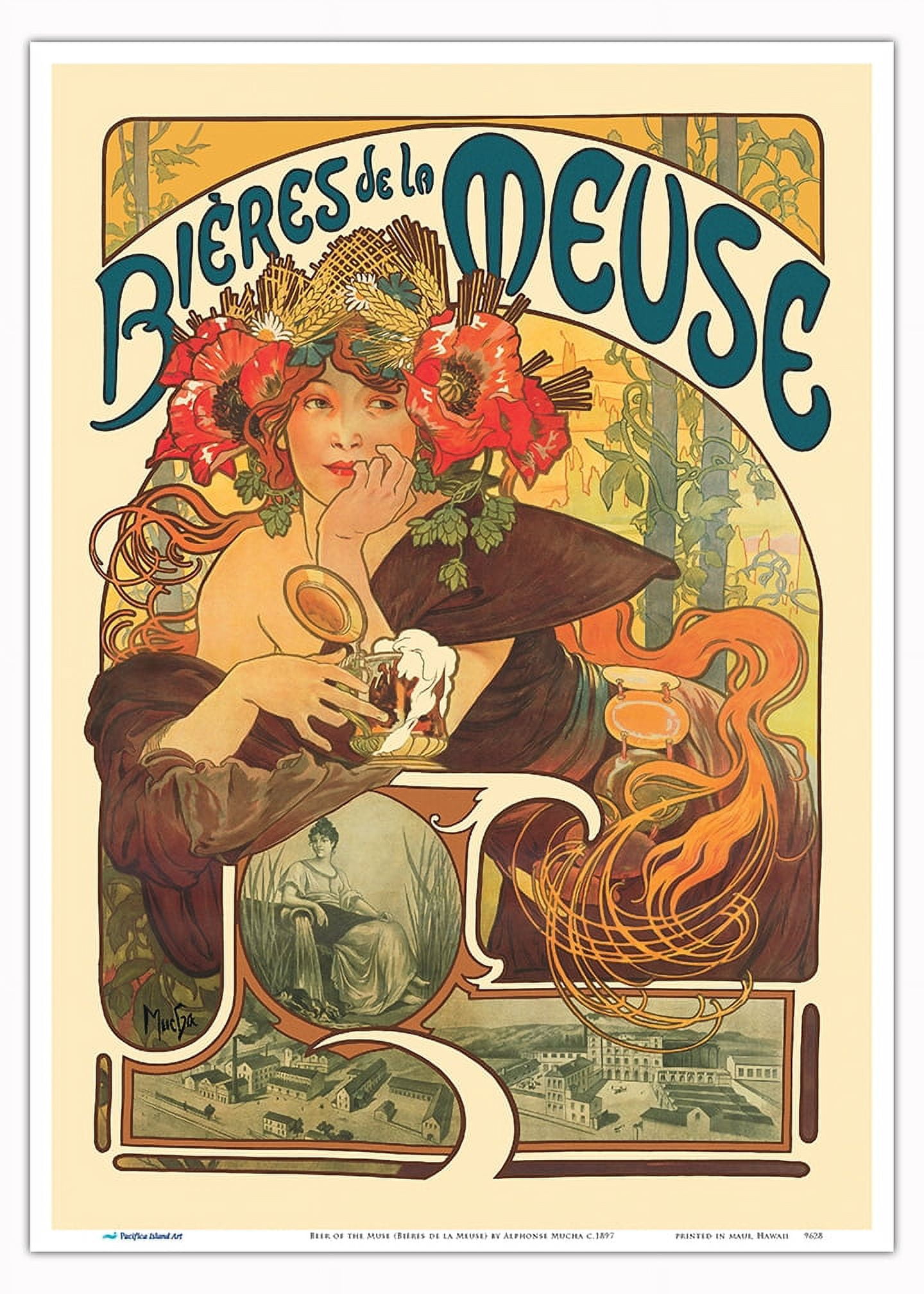 Beer of the Muse (Biéres de la Meuse) - Vintage French Advertising ...