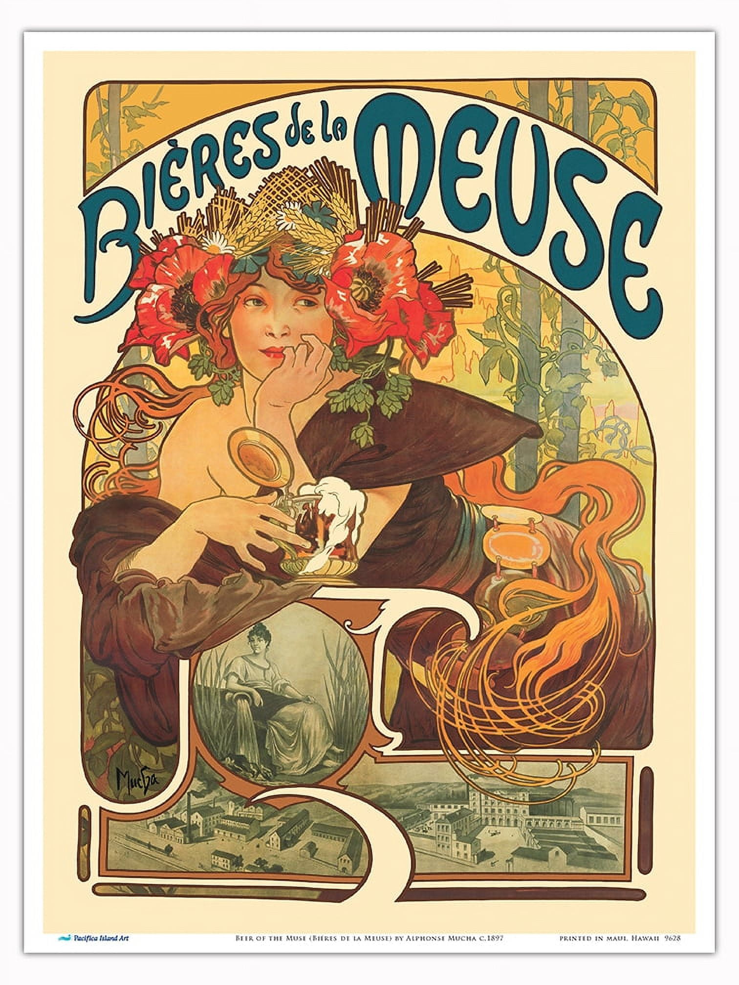 Beer of the Muse (Biéres de la Meuse) - Vintage French Advertising ...
