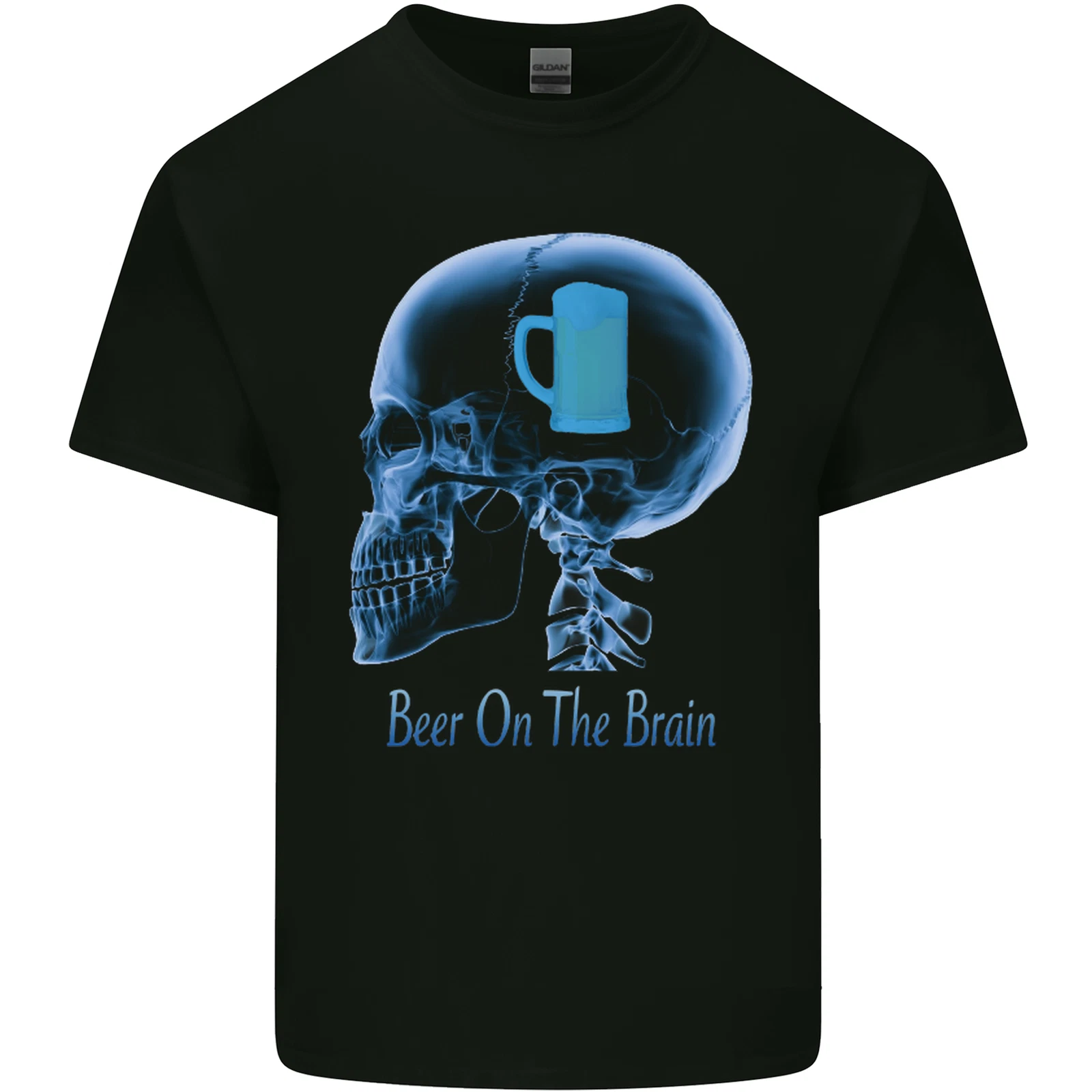 Beer on the Brain Funny Alcohol Larger BBQ for a Drinking and Party ...