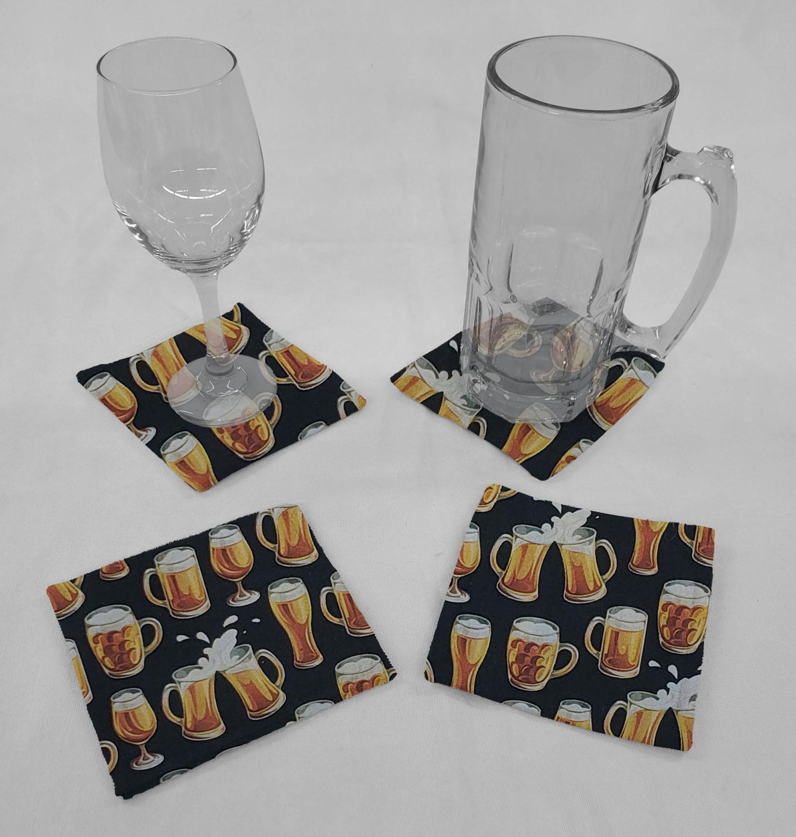 Beer or Wine Cloth Coasters by Penny's Needful Things (Set of 8) Frosty ...