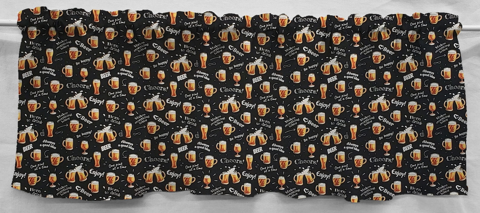 Beer or Wine Curtain Panels by Penny's Needful Things (Set of 2) 63 ...