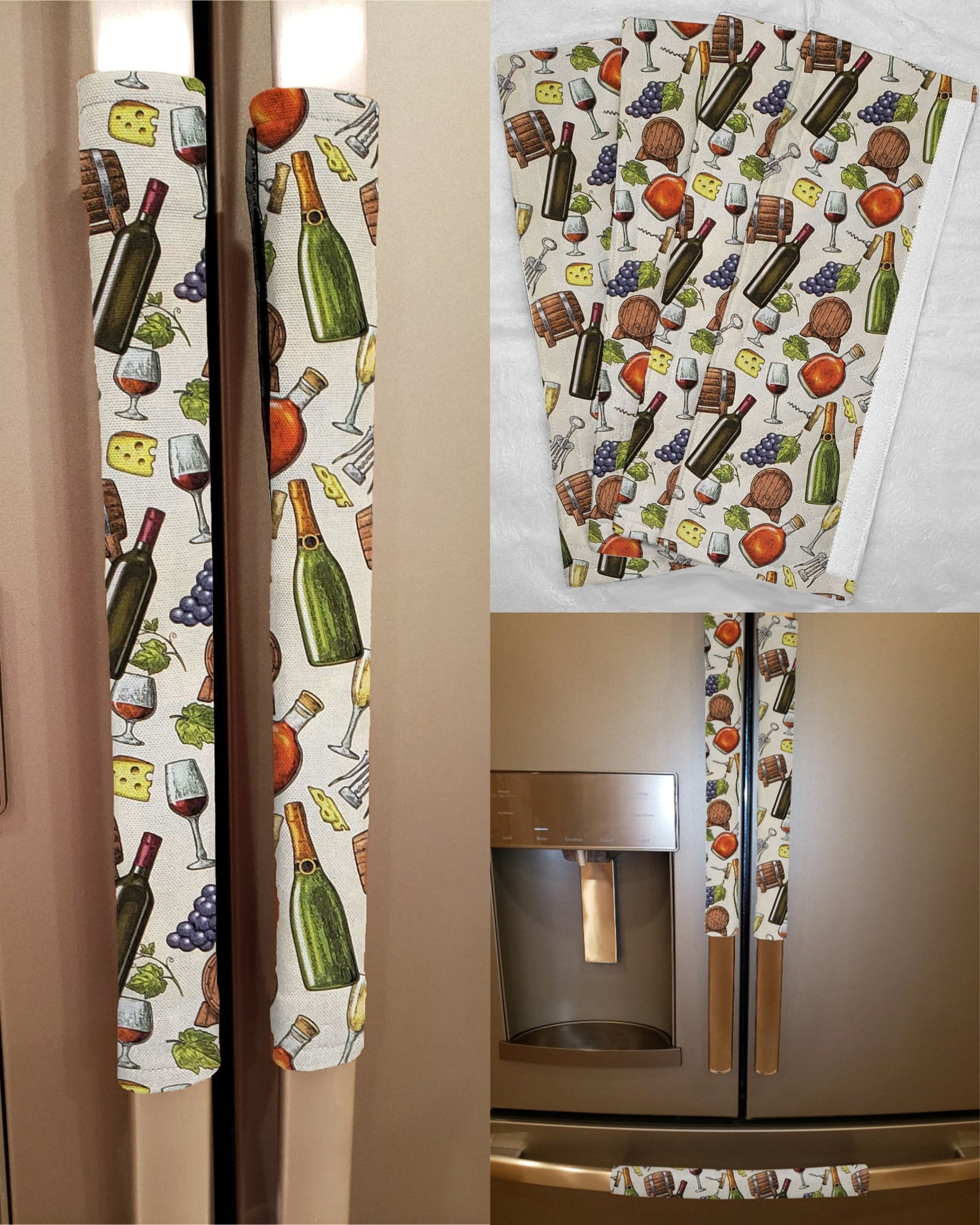 Beer or Wine Refrigerator Oven Dishwasher Handle Covers by Penny's ...