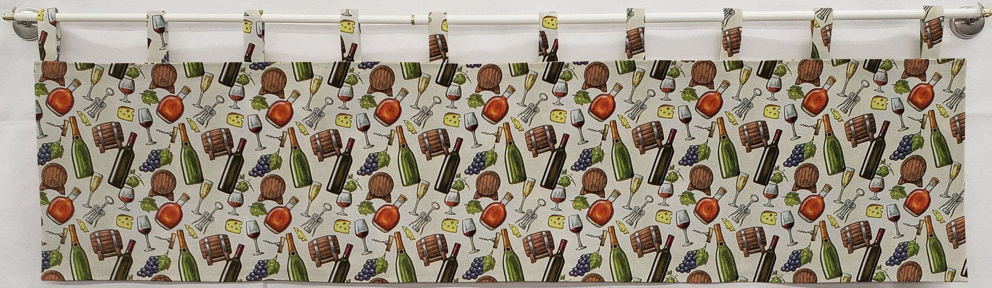 Beer or Wine Tab Top Curtains by Penny's Needful Things (Unlined) (63 ...