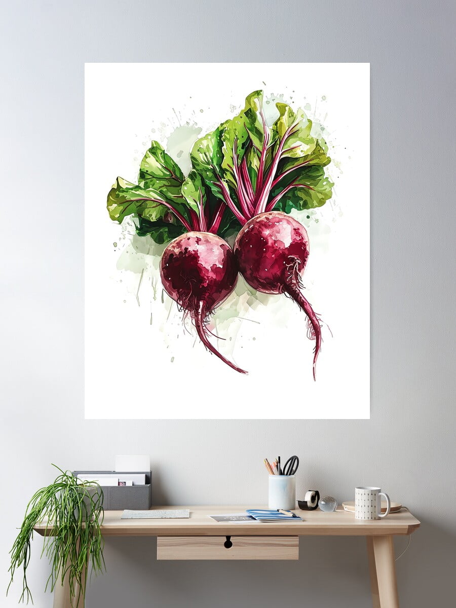 Beeroot - Fruits And Vegetables Kitchen Poster - Kitchen Art - Kitchen ...