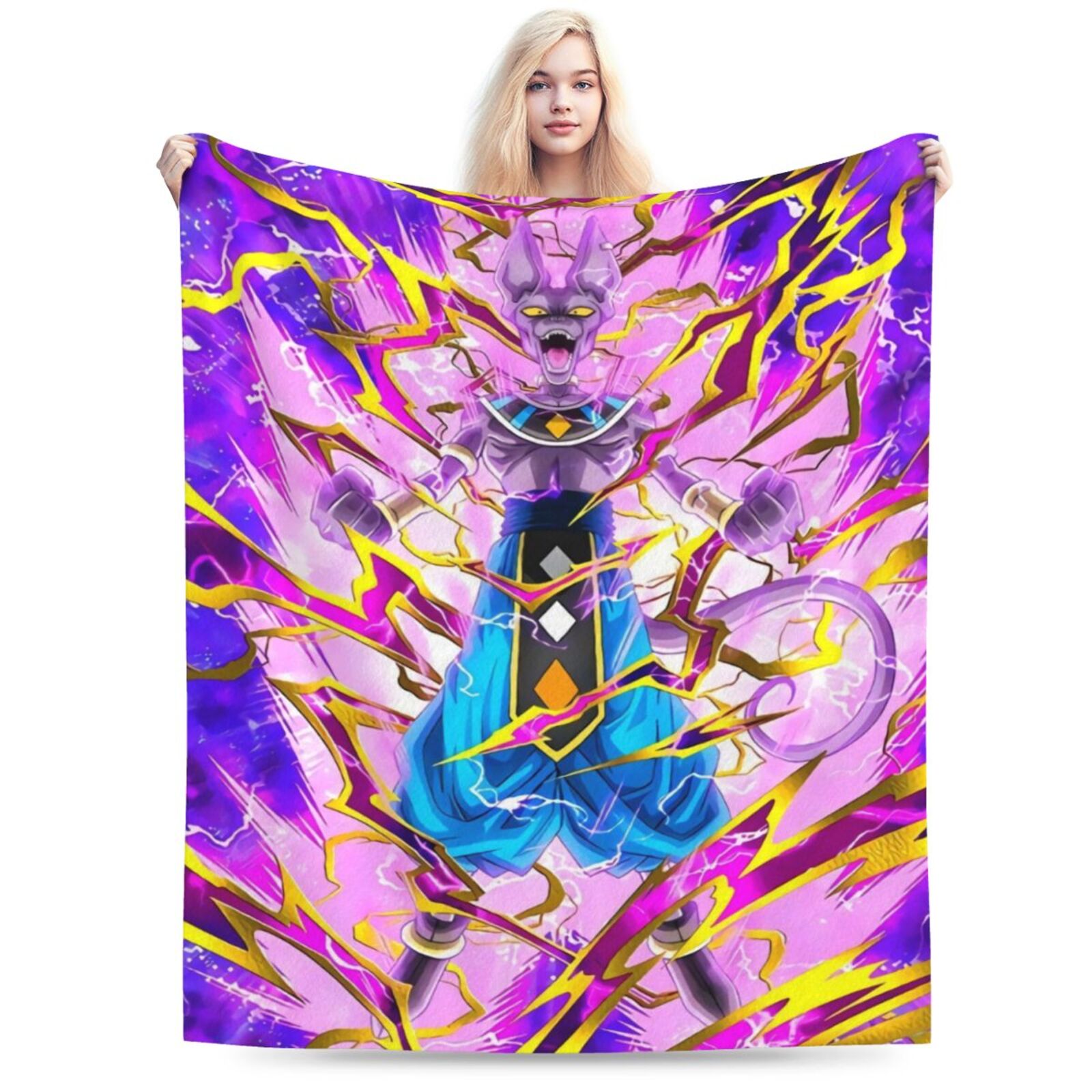 Beerus Boys Girls Blanket Super Soft Cozy Warm Plush Throw Blanket ...