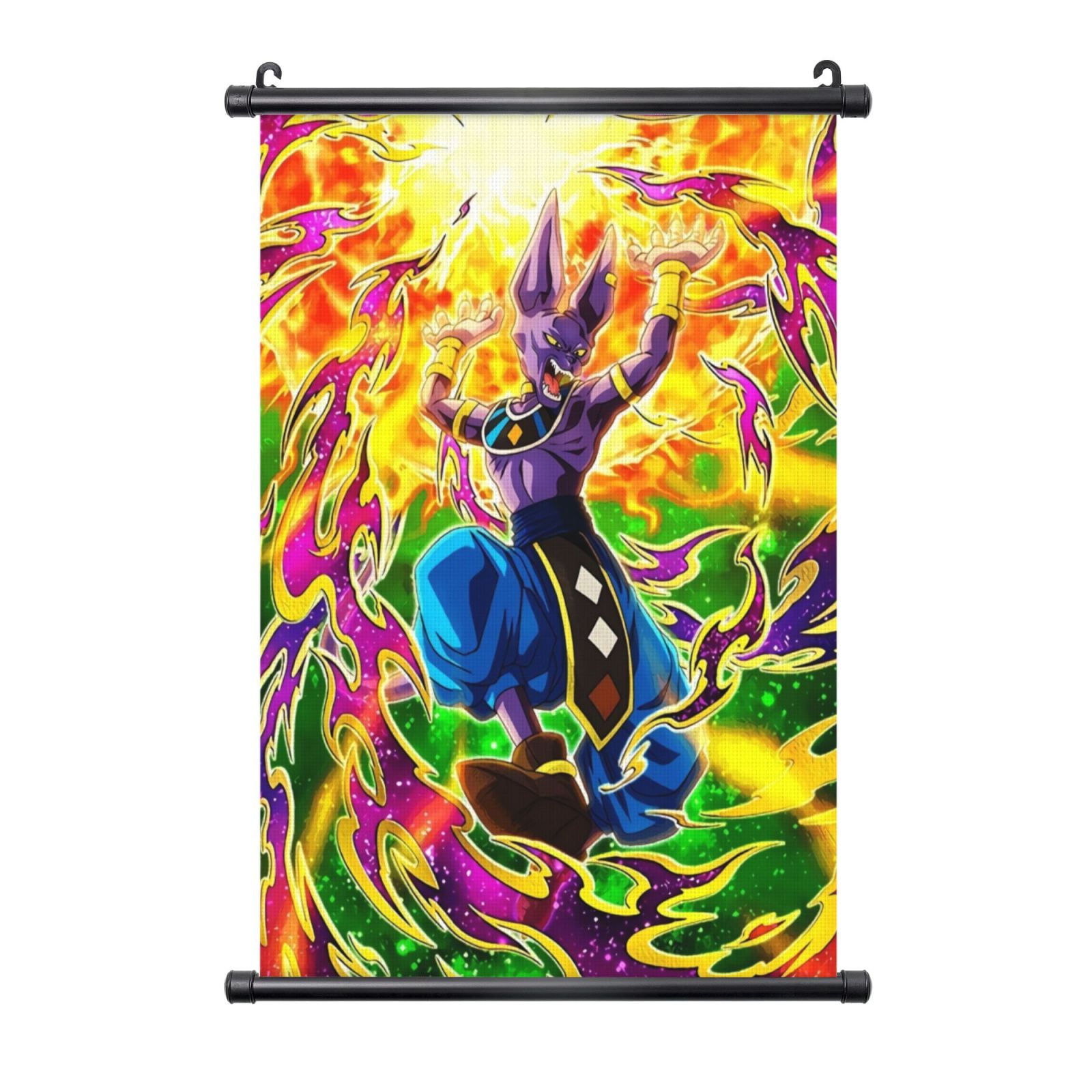 Beerus Hanging Poster Plastic Shaft Canvas Wall Hanging Banner Wall Art ...