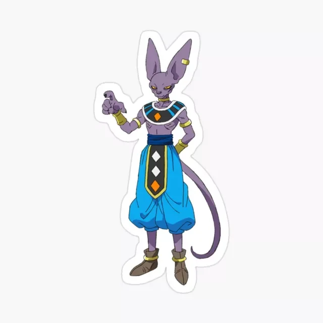 Beerus Pikayo Sticker For Car, Truck Sticker Phone Decal Water Bottle ...