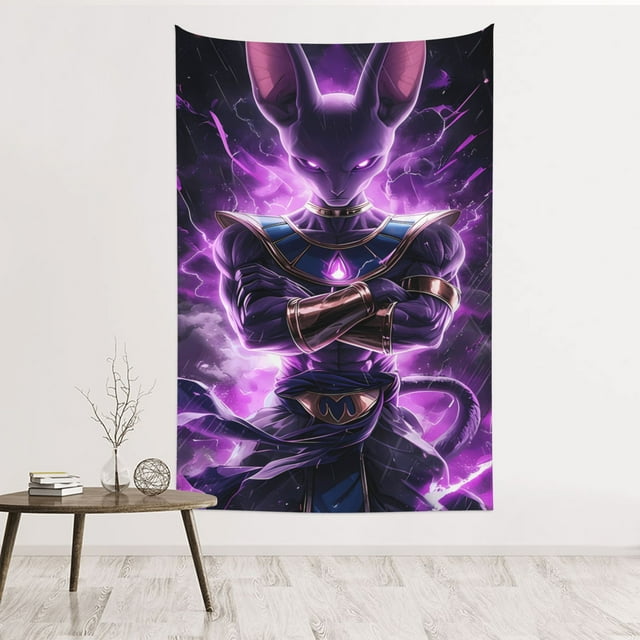Beerus Tapestry Aesthetic Wall Hanging for Living Room Bedroom Art ...