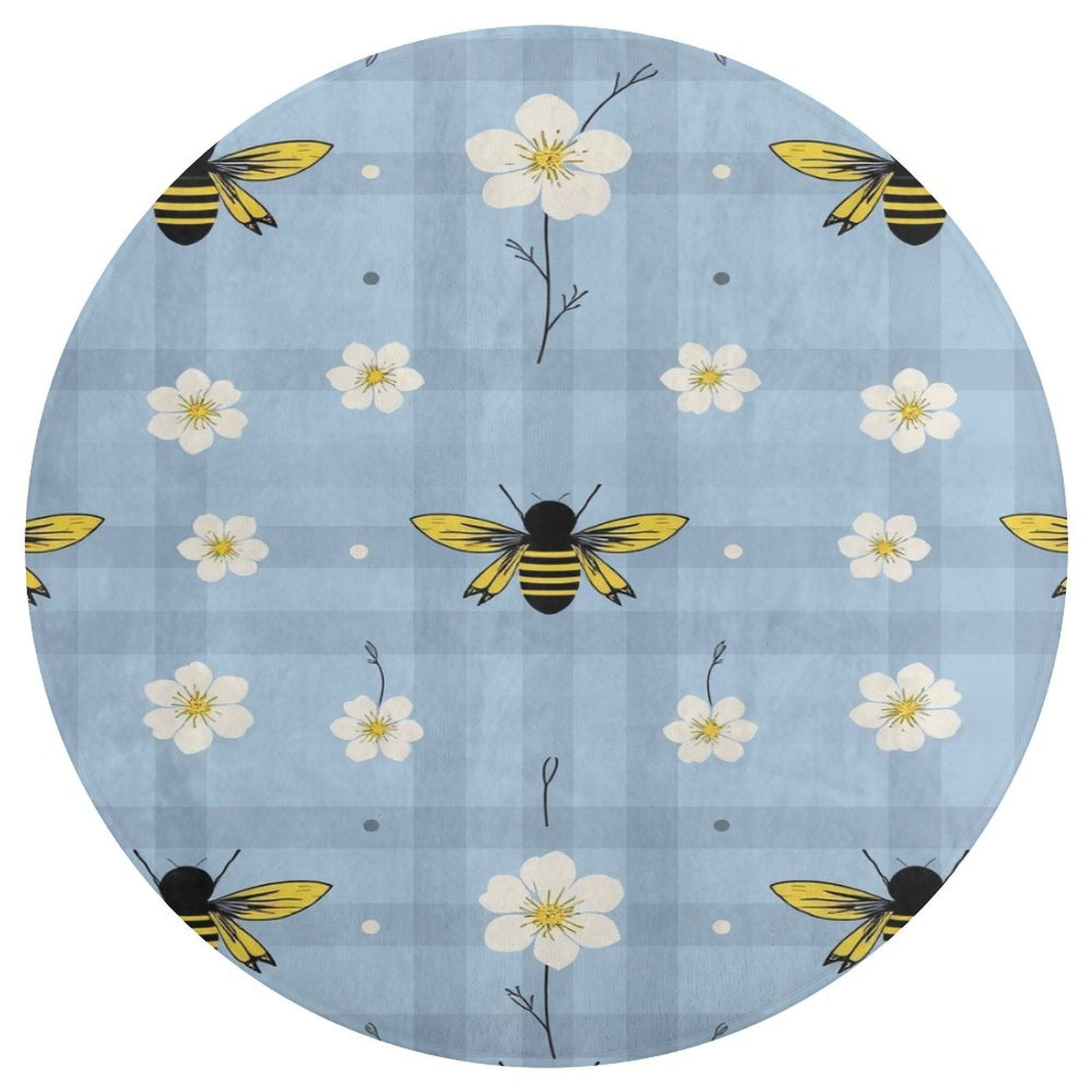 Bees And Flowers(3) Rugs for Bedroom Large Area Living Room Decoration ...