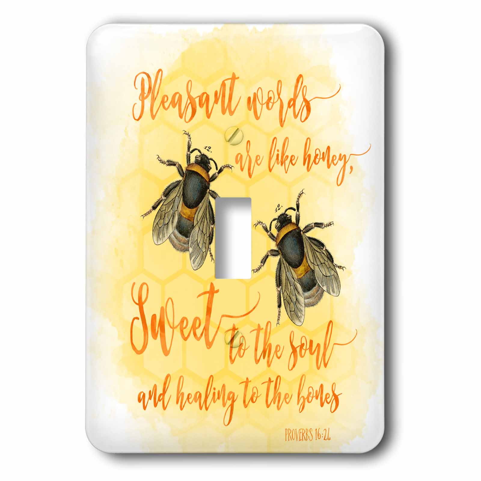 Bees Bible Quote single toggle switch lsp-329196-1 - Walmart.com