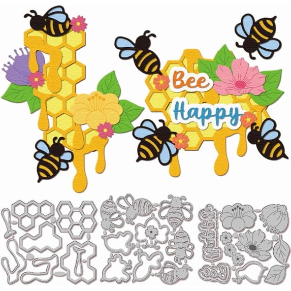Bees Carbon Steel Cutting Dies Stencils for DIY Scrapbooking Photo ...