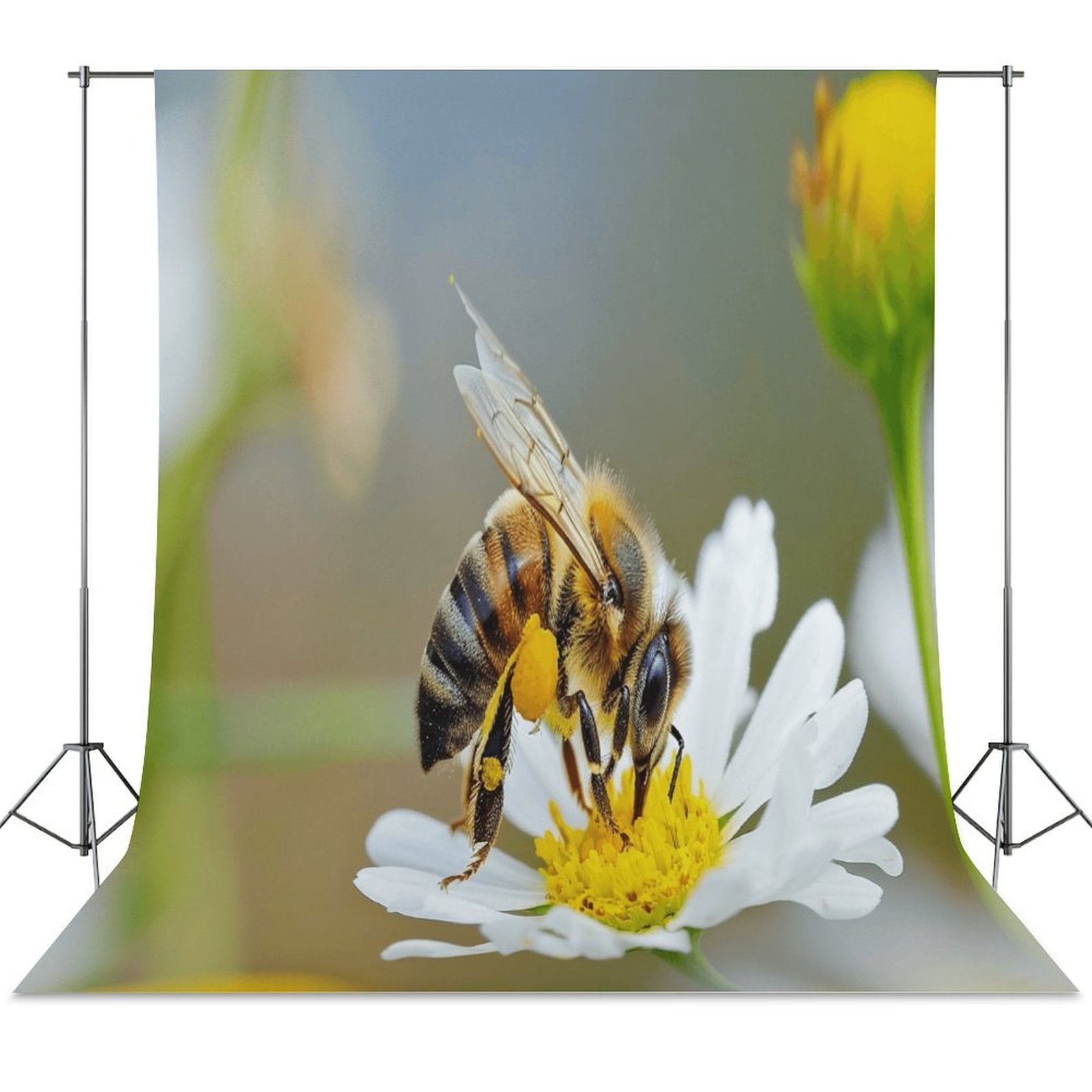 Bees Collect Honey Backdrop Background for Photography Photo Booth Backdrop for Photoshoot ...
