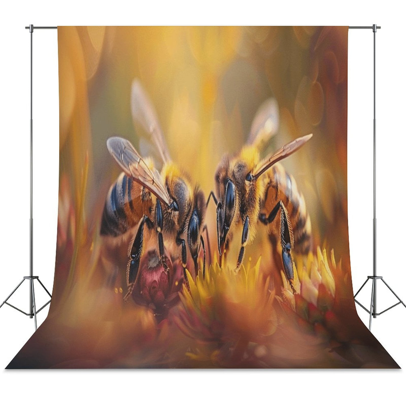 Bees Collect Honey Backdrop Background for Photography Photo Booth ...