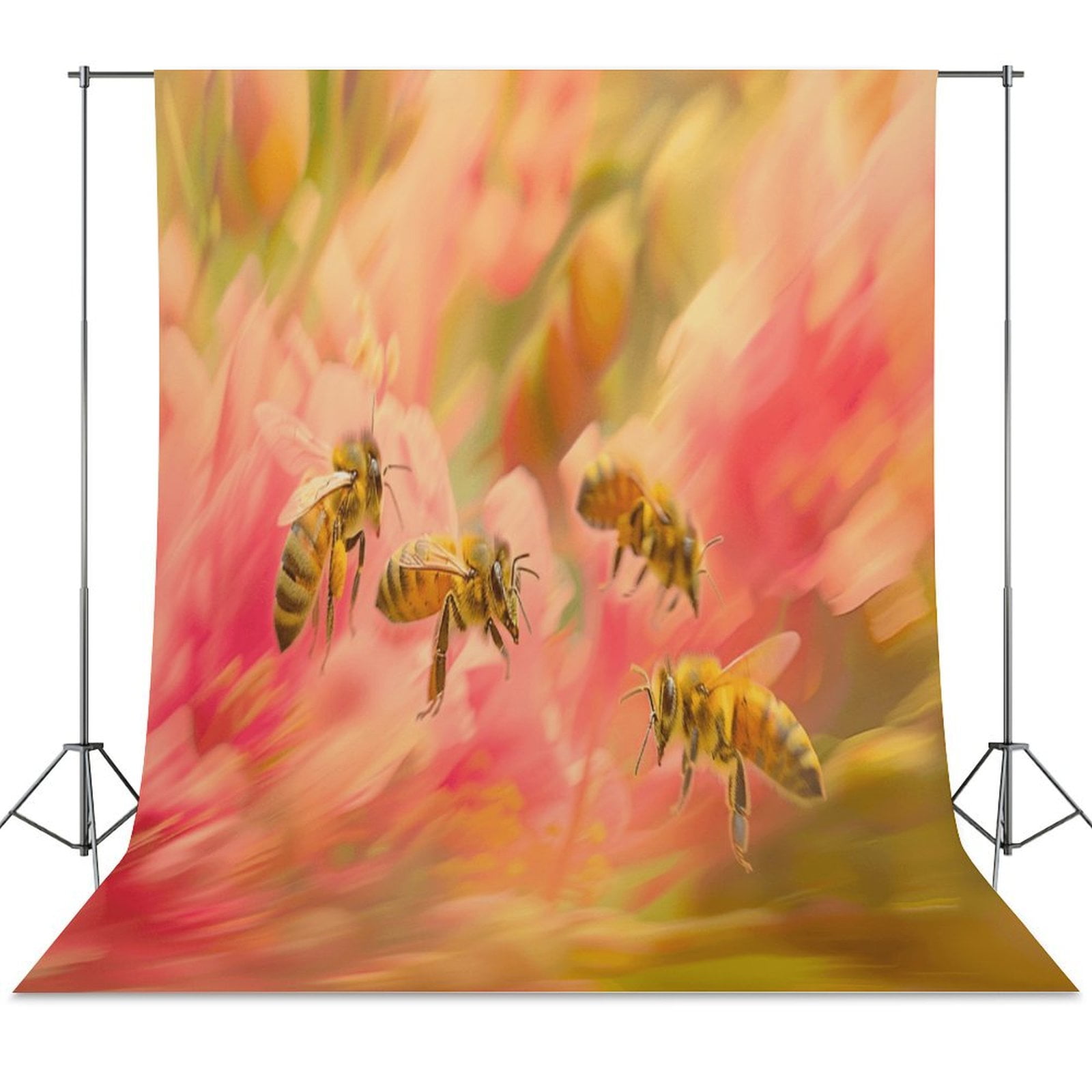 Bees Collect Honey Backdrop Background for Photography Photo Booth ...