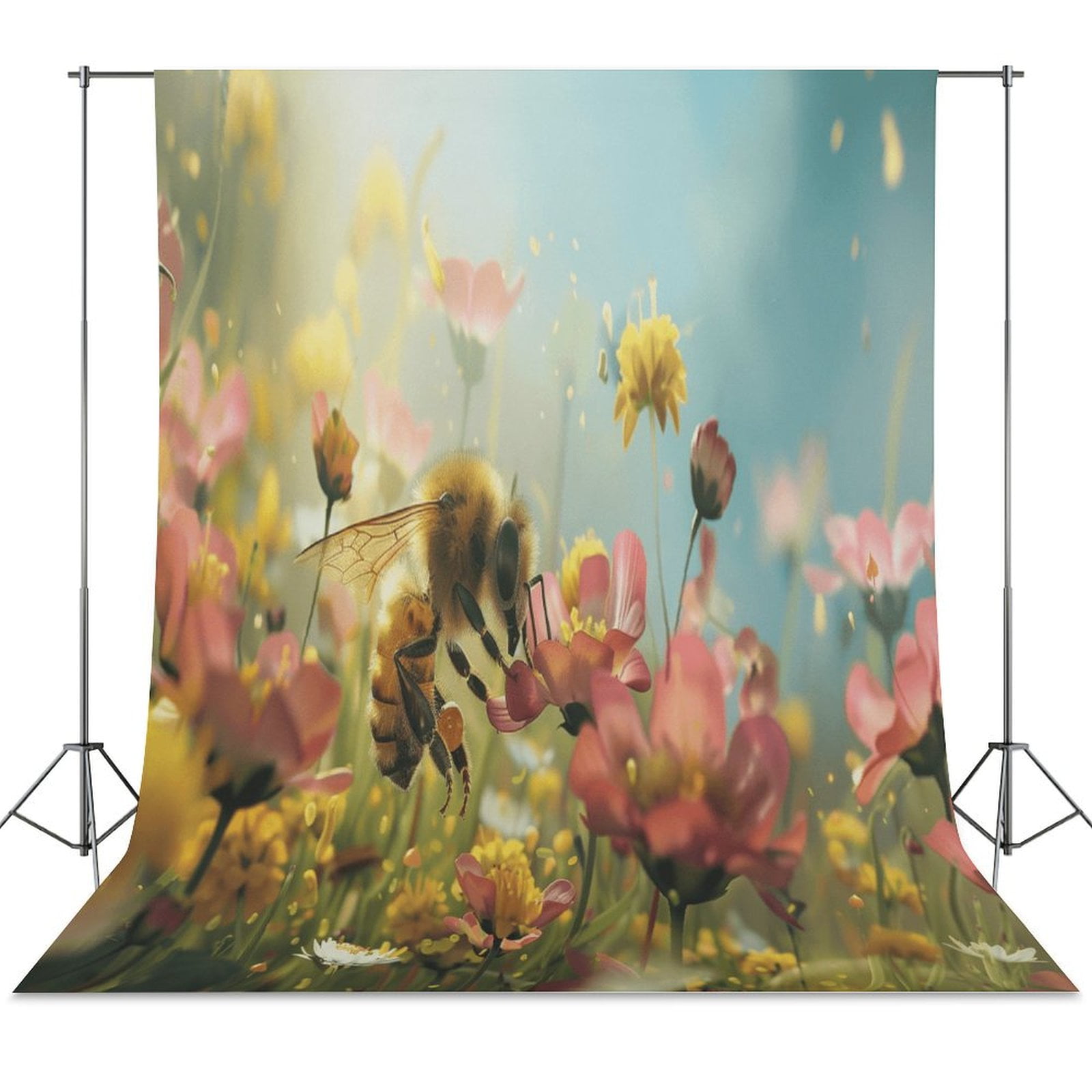 Bees Collect Honey Backdrop Background for Photography Photo Booth ...