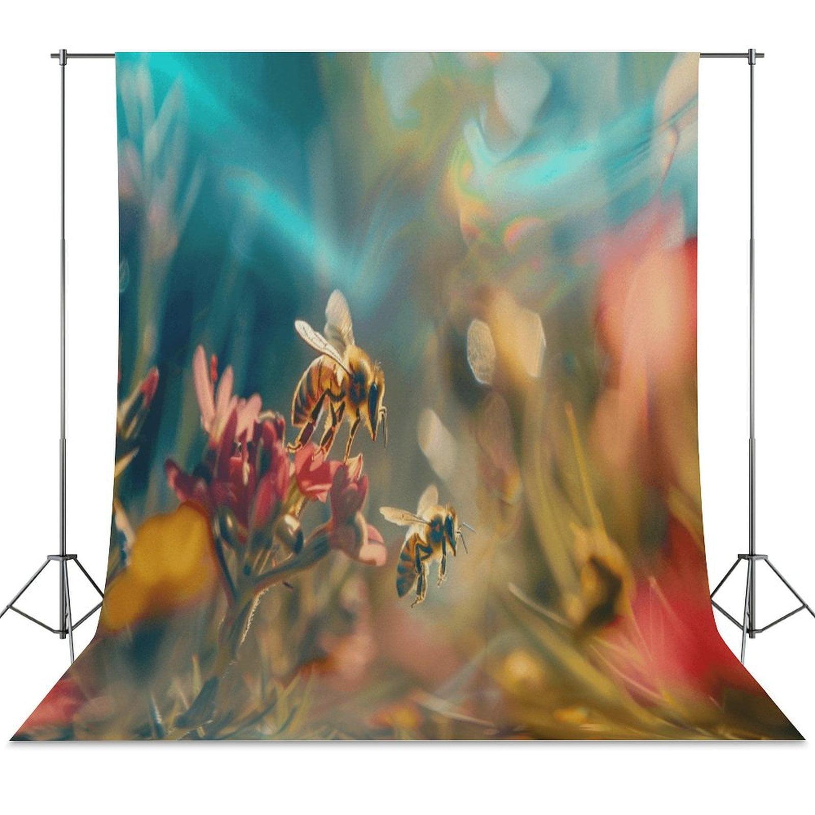 Bees Collect Honey Backdrop Background for Photography Photo Booth ...