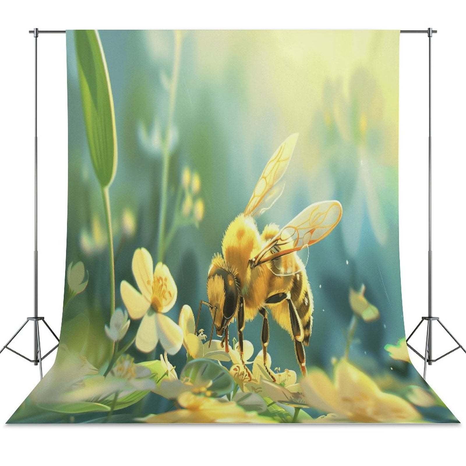 Bees Collect Honey Backdrop Background for Photography Photo Booth ...