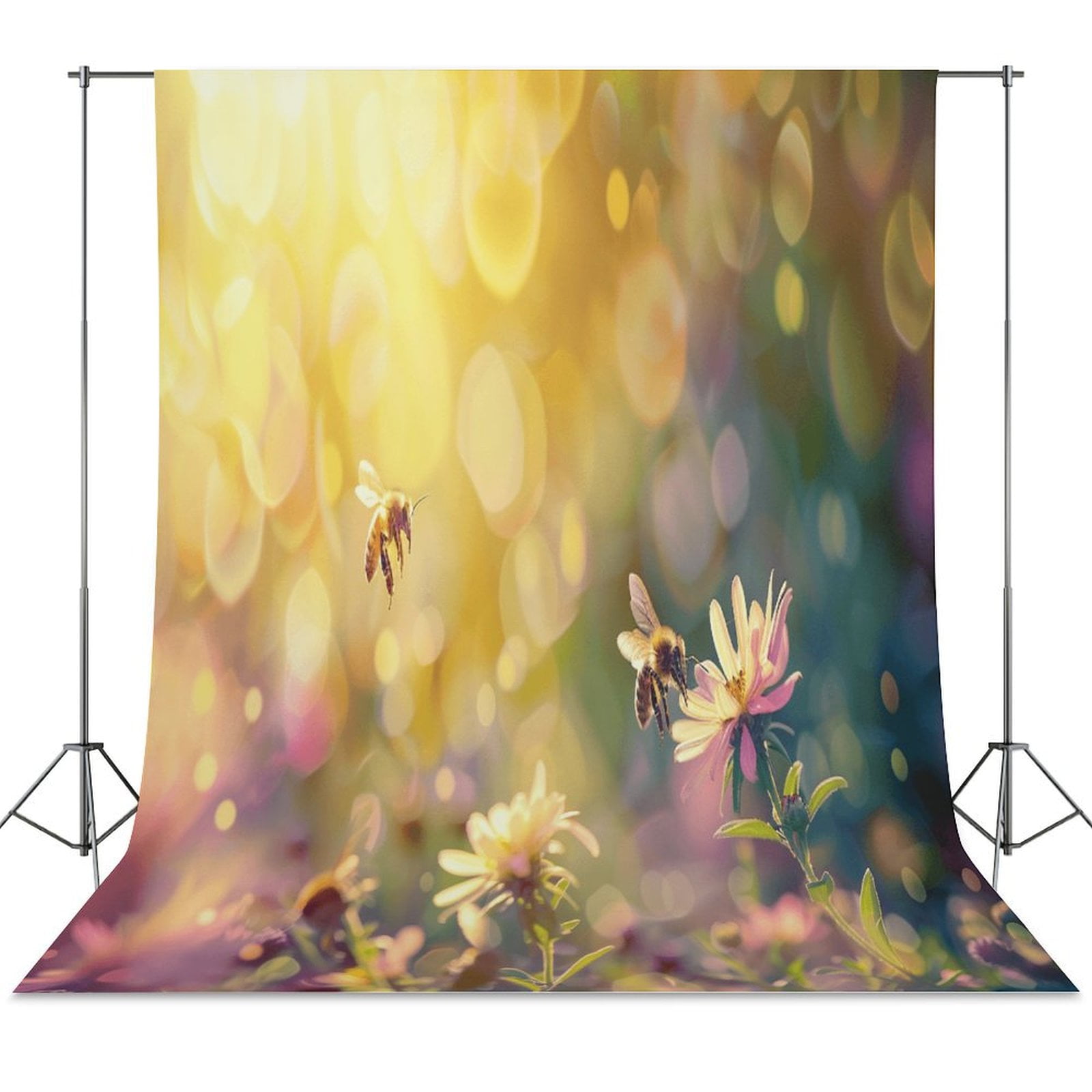 Bees Collect Honey Backdrop Background for Photography Photo Booth ...