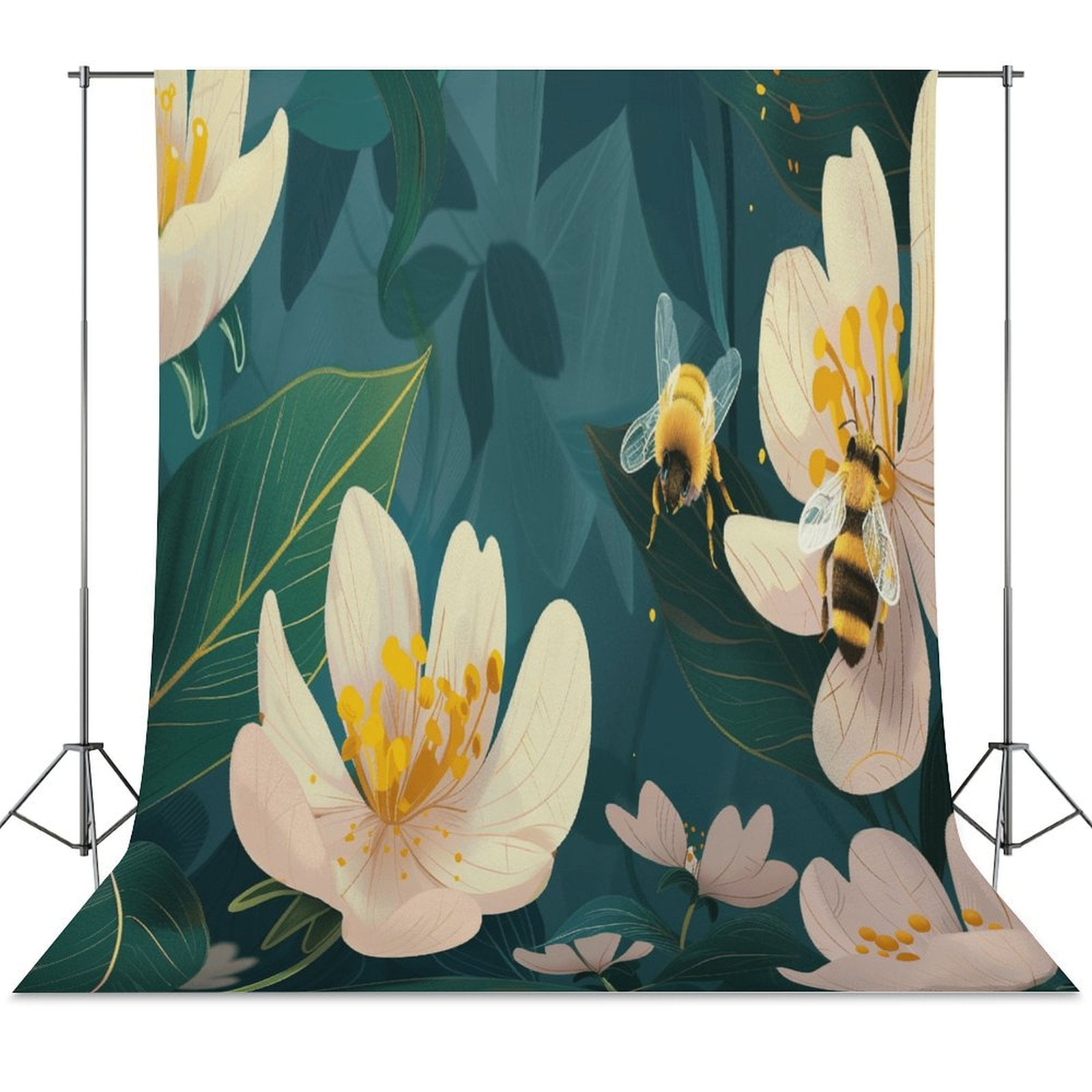 Bees Collect Honey Backdrop Background for Photography Photo Booth ...