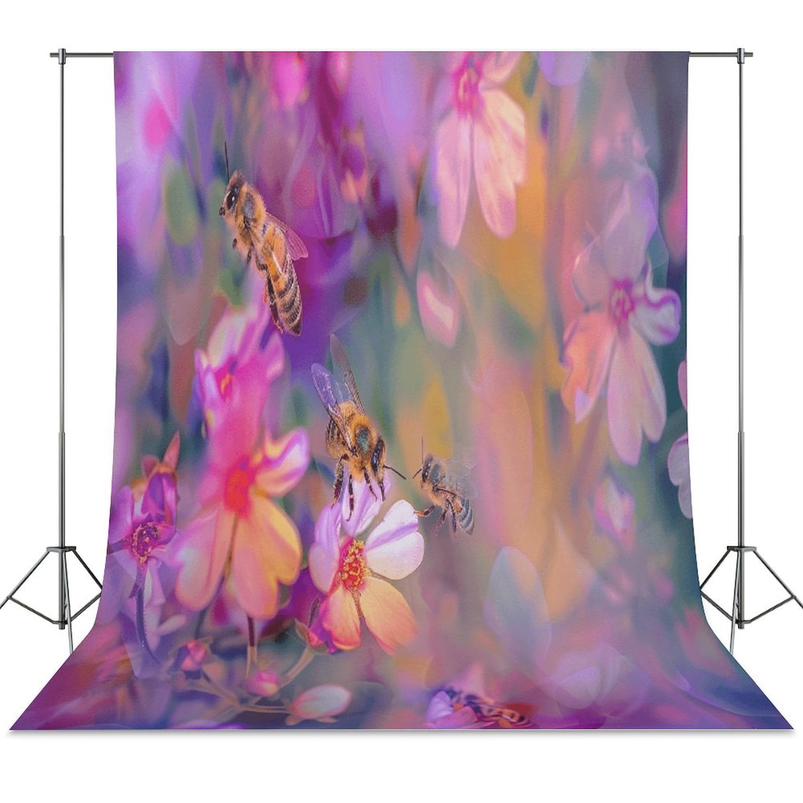 Bees Collect Honey Backdrop Background for Photography Photo Booth ...