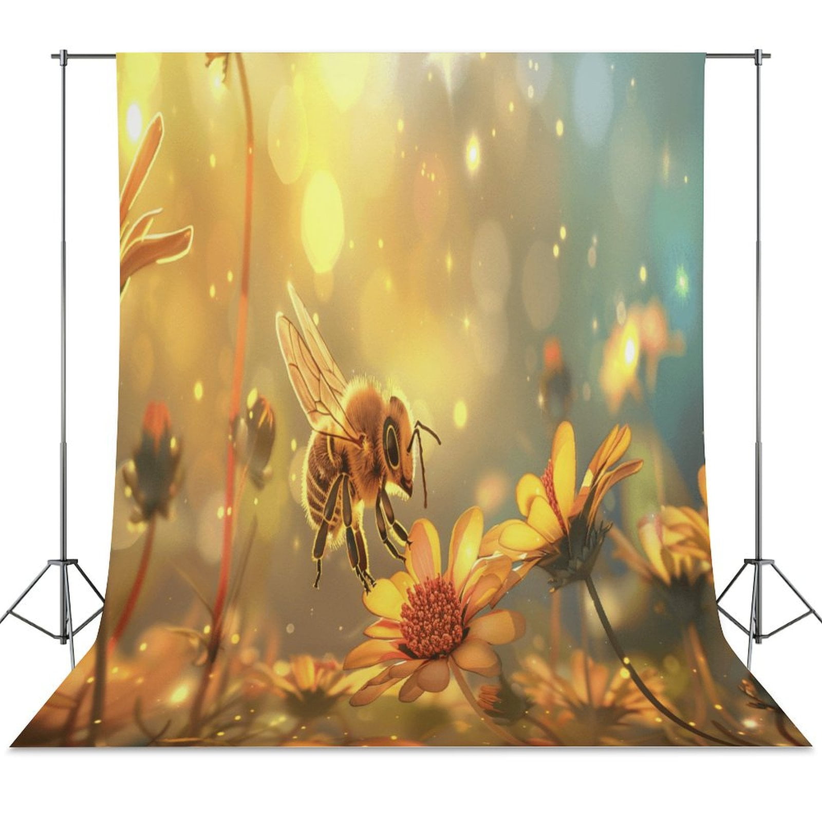 Bees Collect Honey Backdrop Background for Photography Photo Booth ...