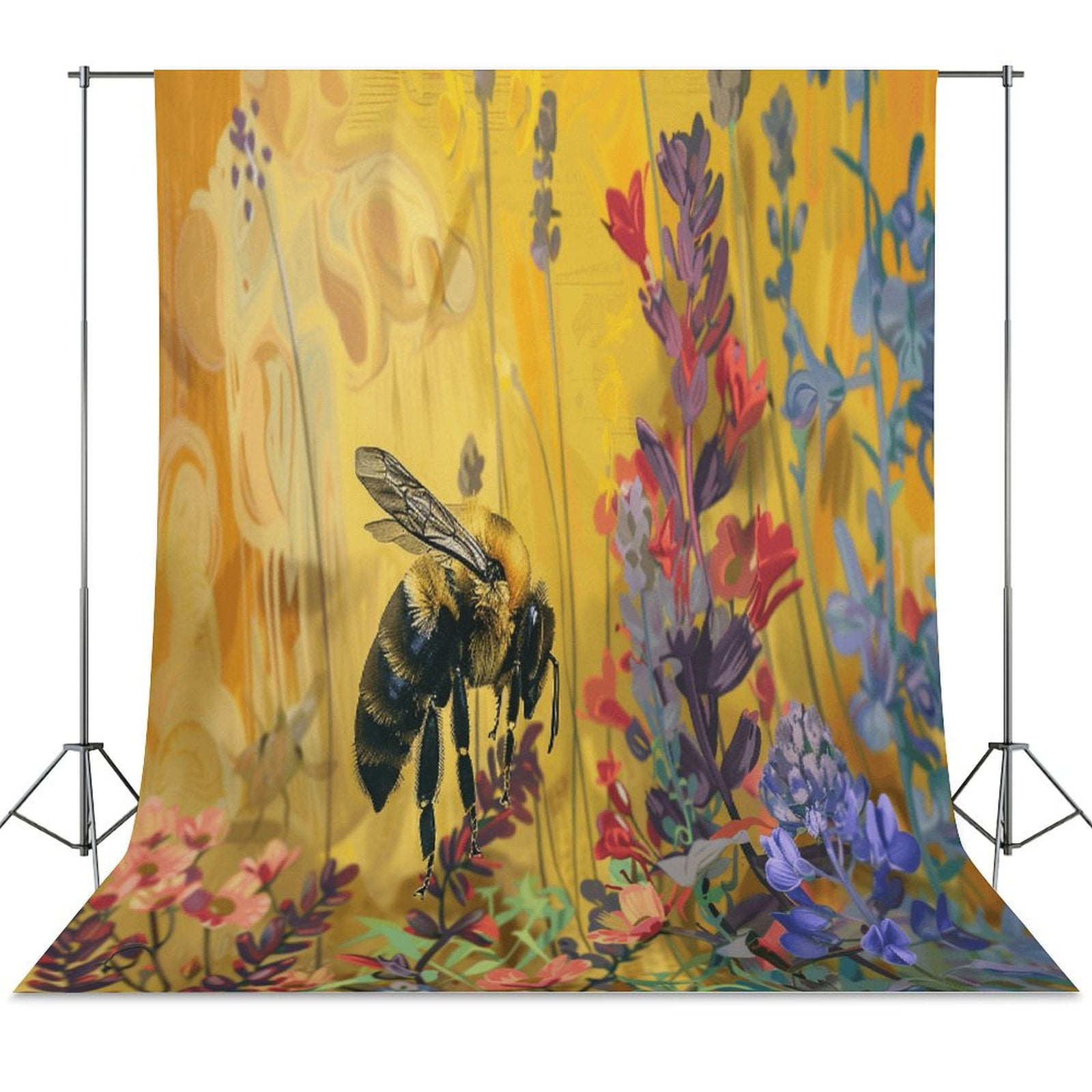 Bees Collect Honey Backdrop Background for Photography Photo Booth ...