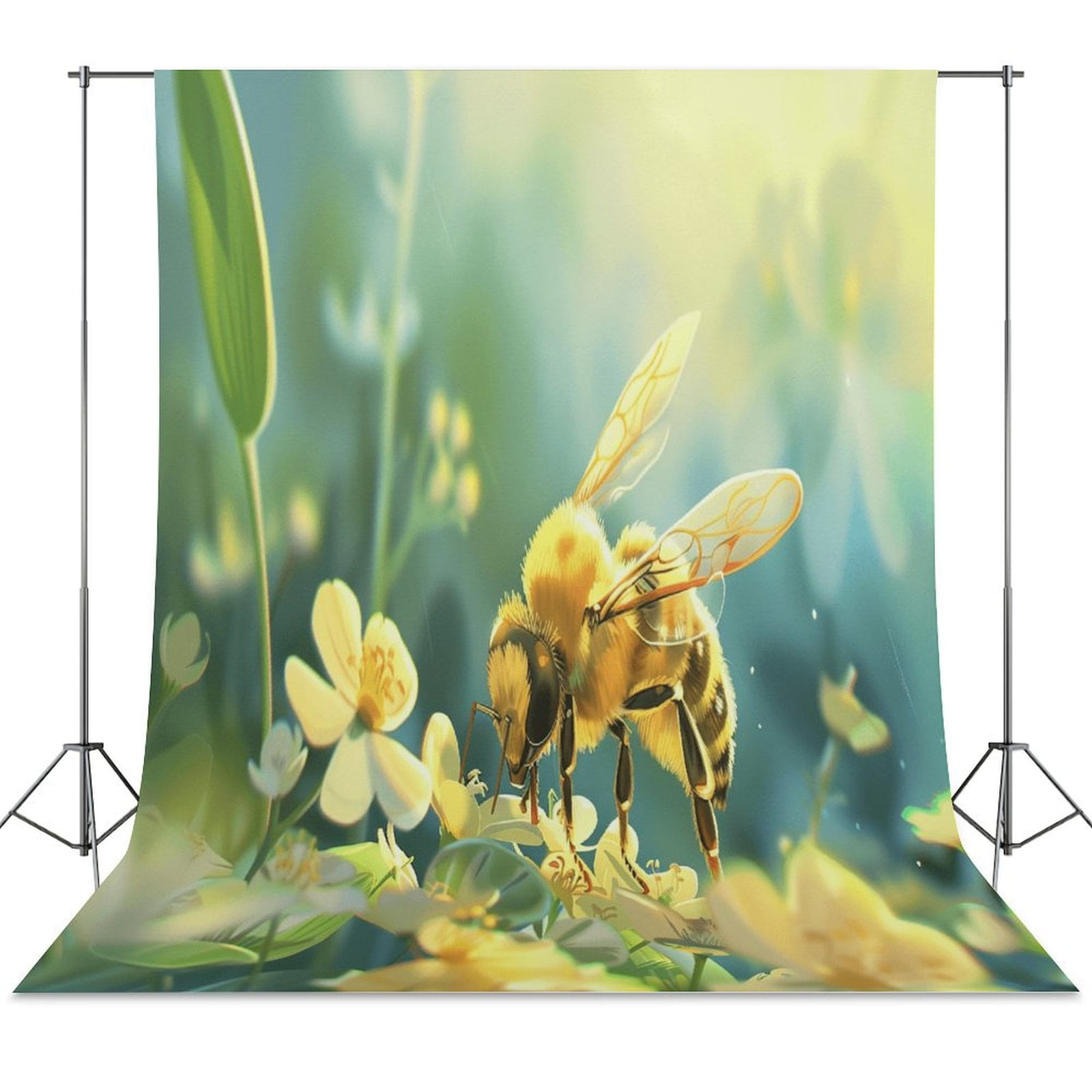 Bees Collect Honey Backdrop Background for Photography Photo Booth ...