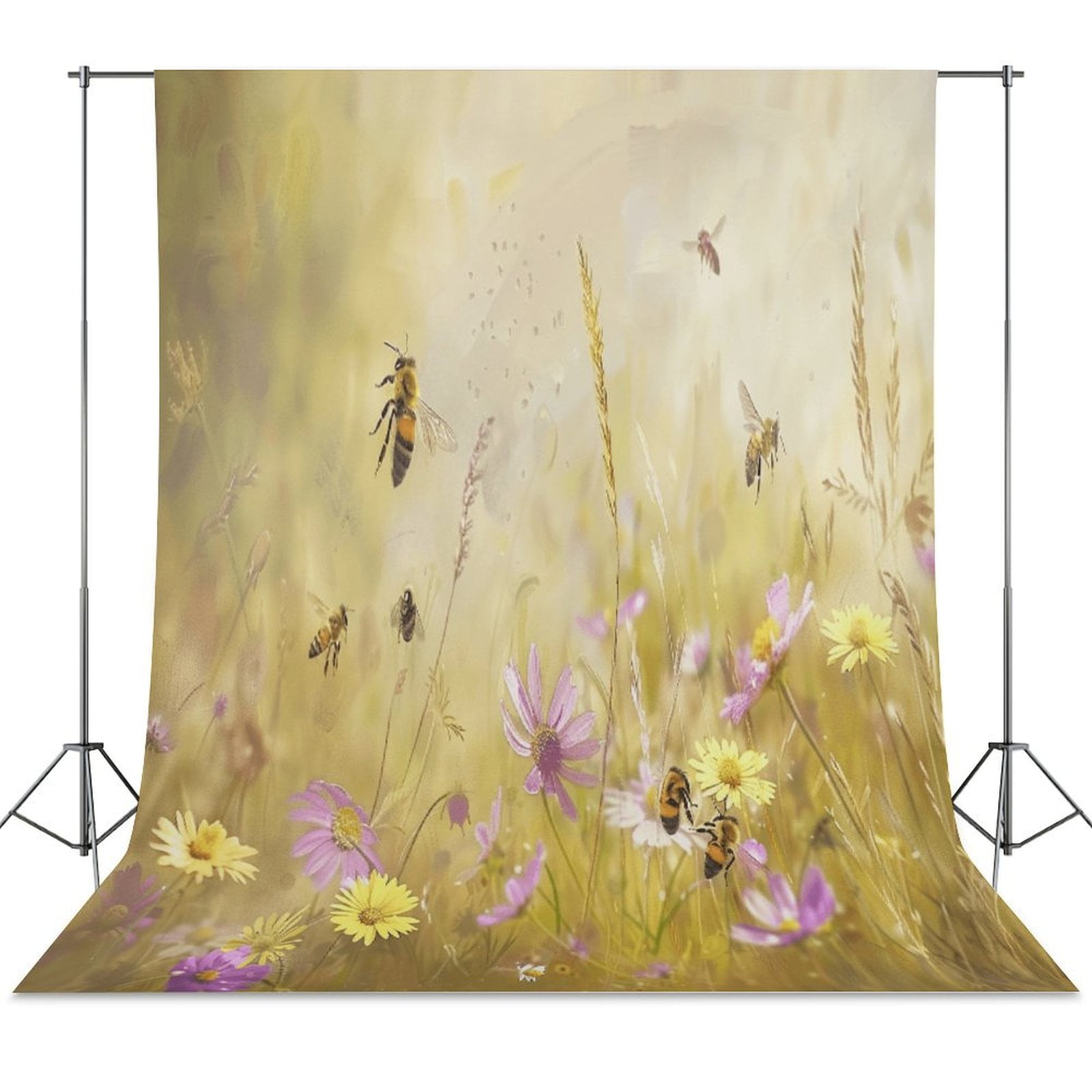 Bees Collect Honey Backdrop Background for Photography Photo Booth ...
