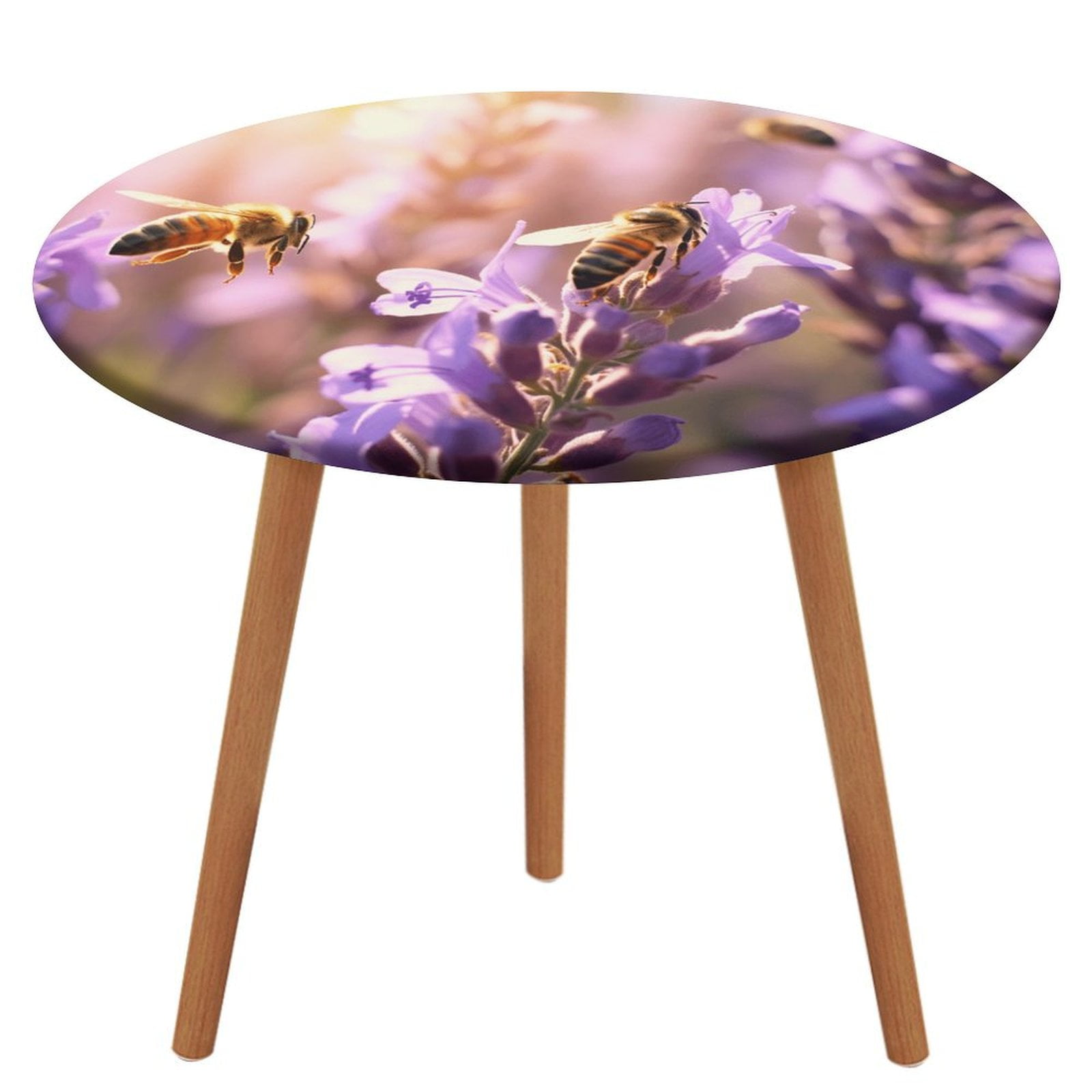 Bees Collect Honey Fitted Table Cover - Waterproof Elastic Edged Tablecloth Wipeable Table Cloth ...