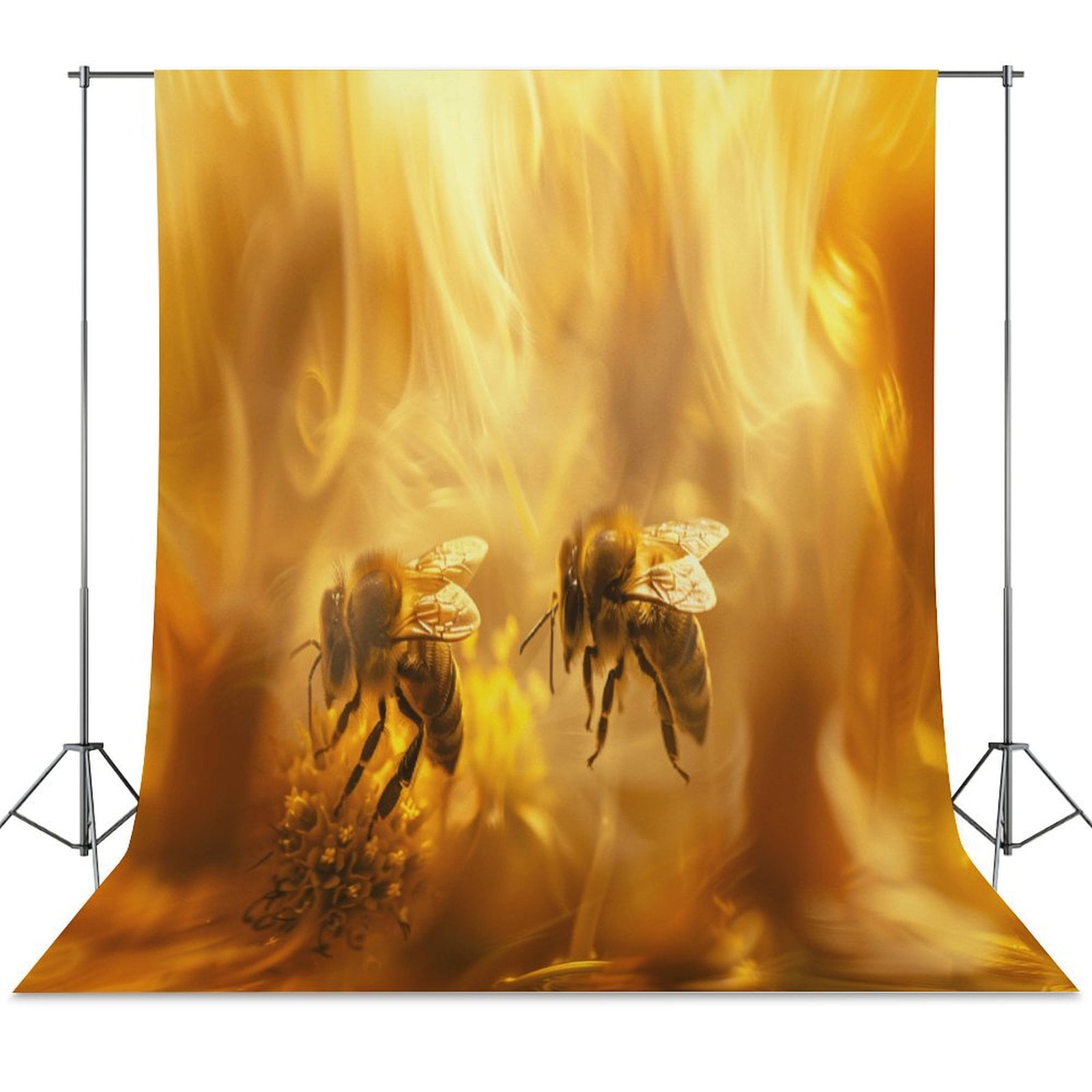 Bees Collect Honey Spring Backdrop Backdrops for Photography Photo ...