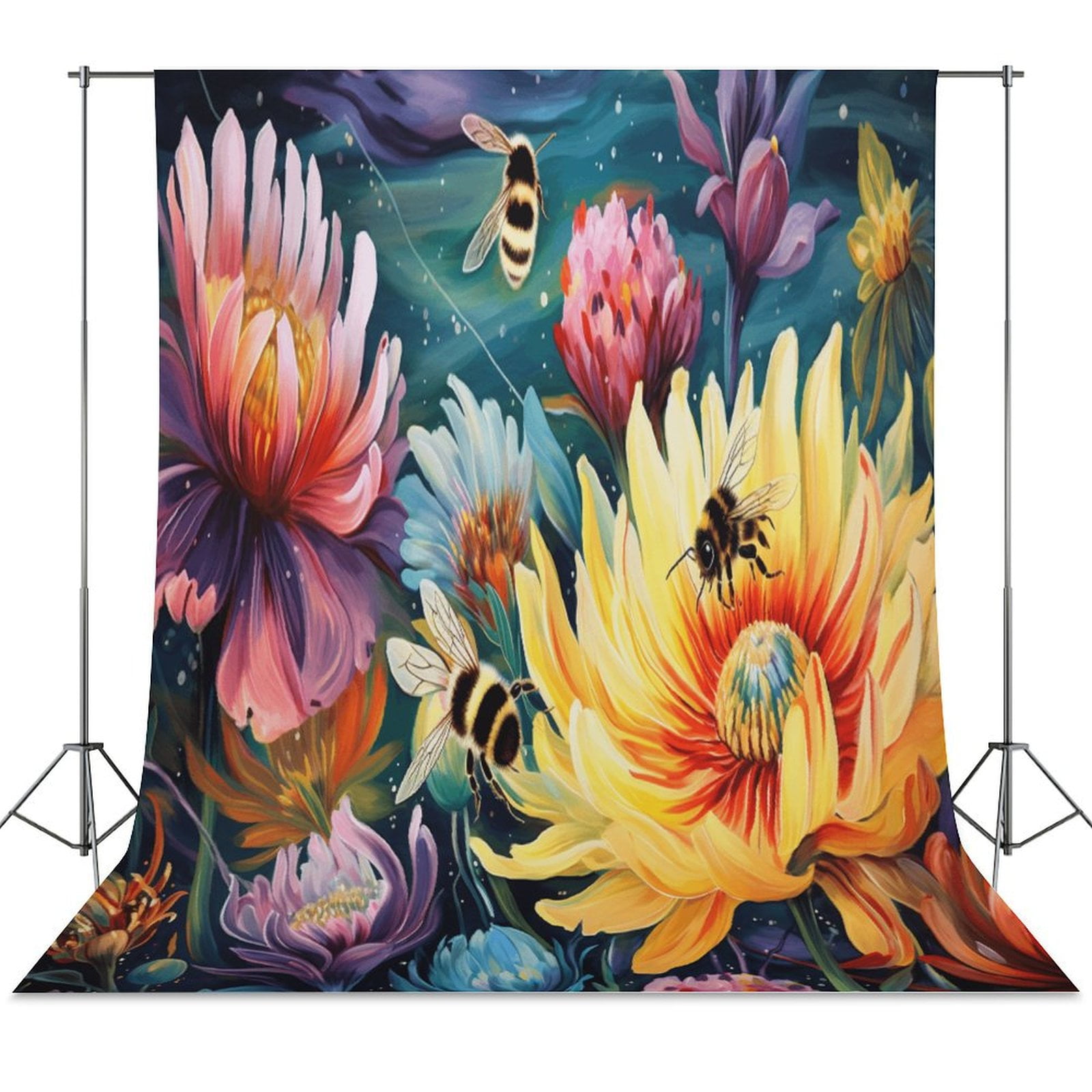 Bees Collect Honey Spring Backdrop Backdrops for Photography Photo ...