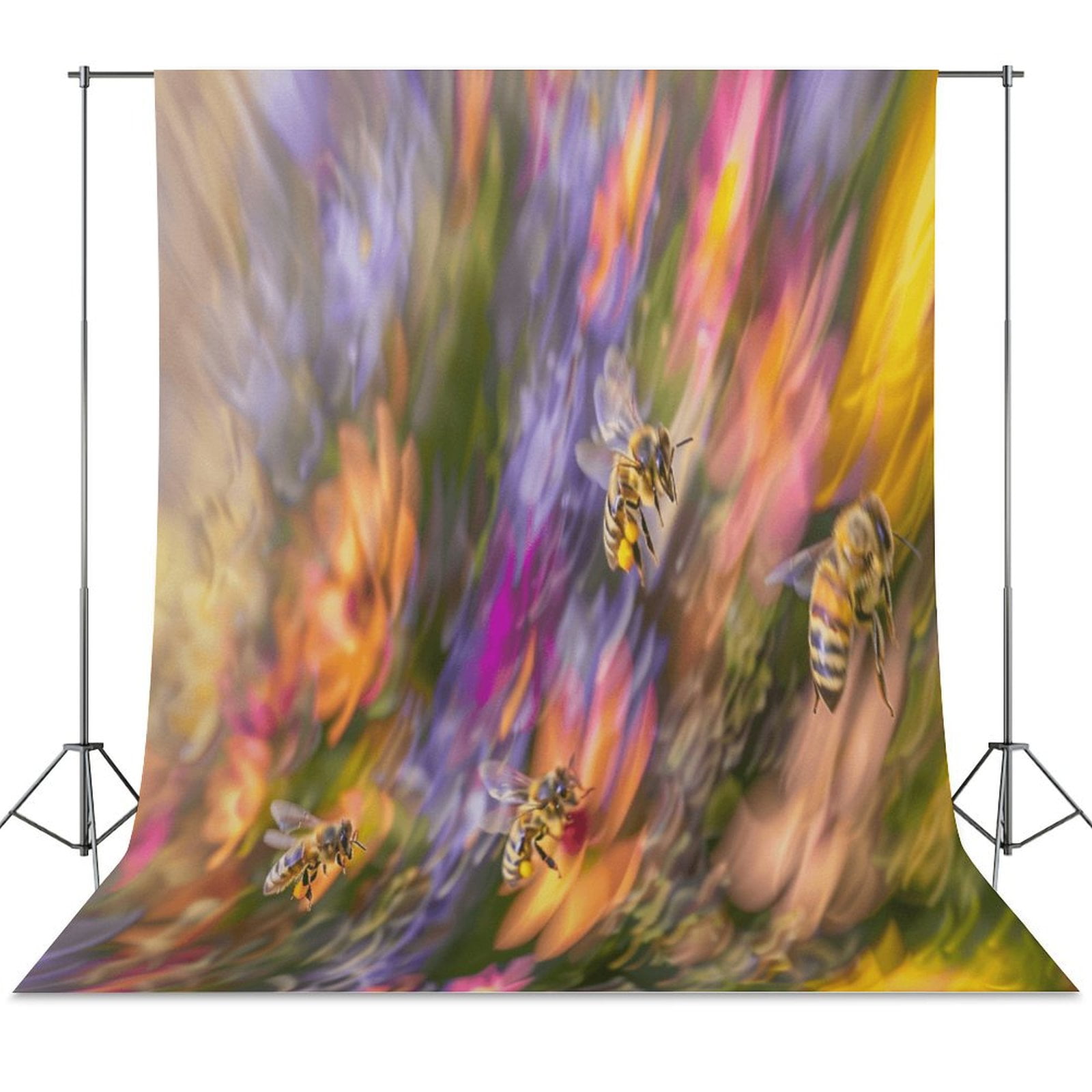 Bees Collect Honey Spring Backdrop Backdrops for Photography Photo ...