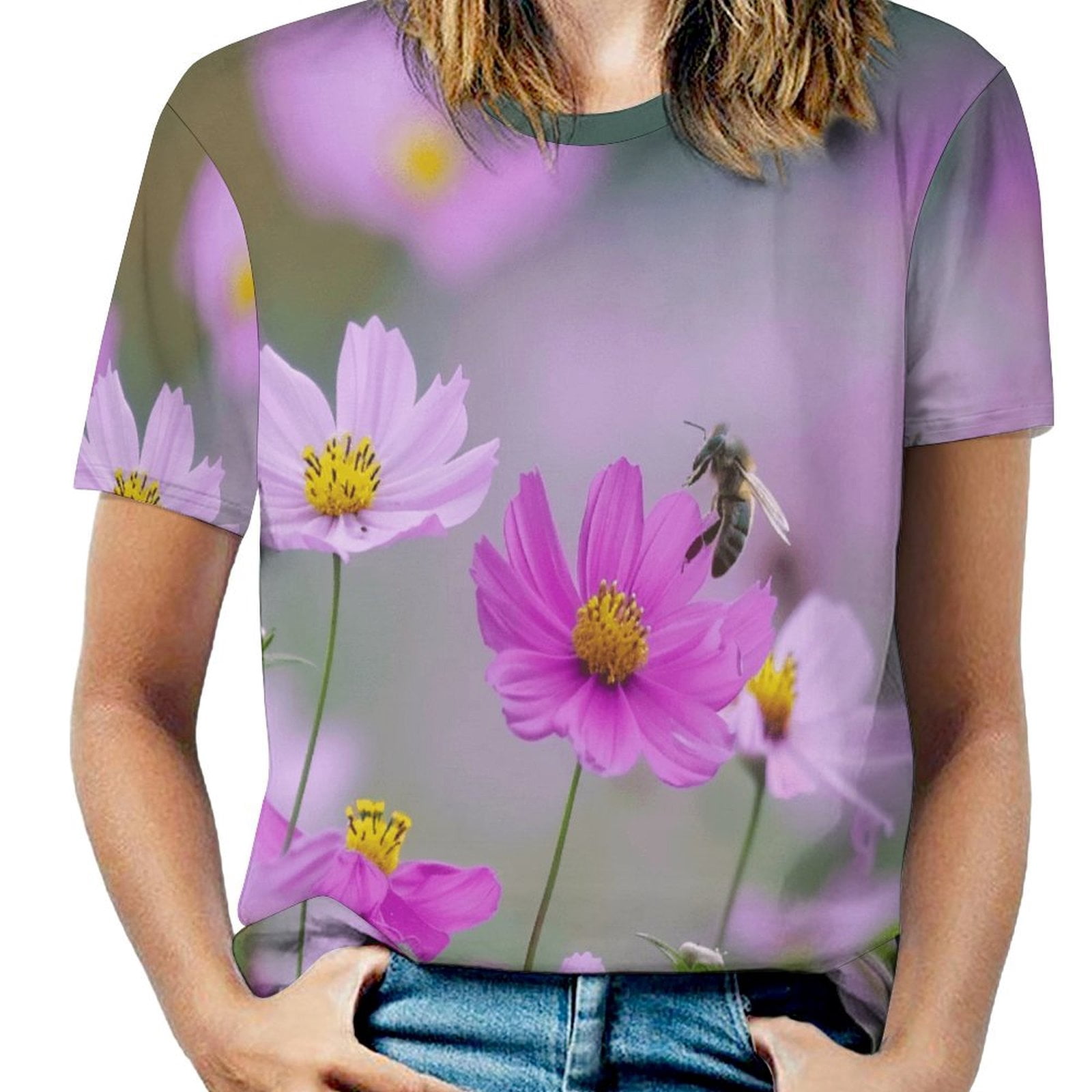 Bees Collect Honey Womens Tops Women's Fashion Casual Short Sleeve ...