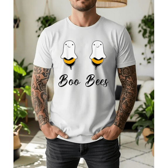 Bees Costume Boo Bees Halloween Humor Cute Couple Graphic Unisex T ...