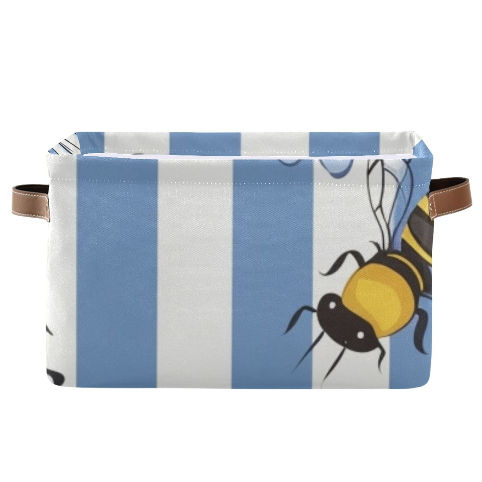 Bees Daisies Flowers Storage Bins Baskets With Handles Storage Box Clothes Organizer ...