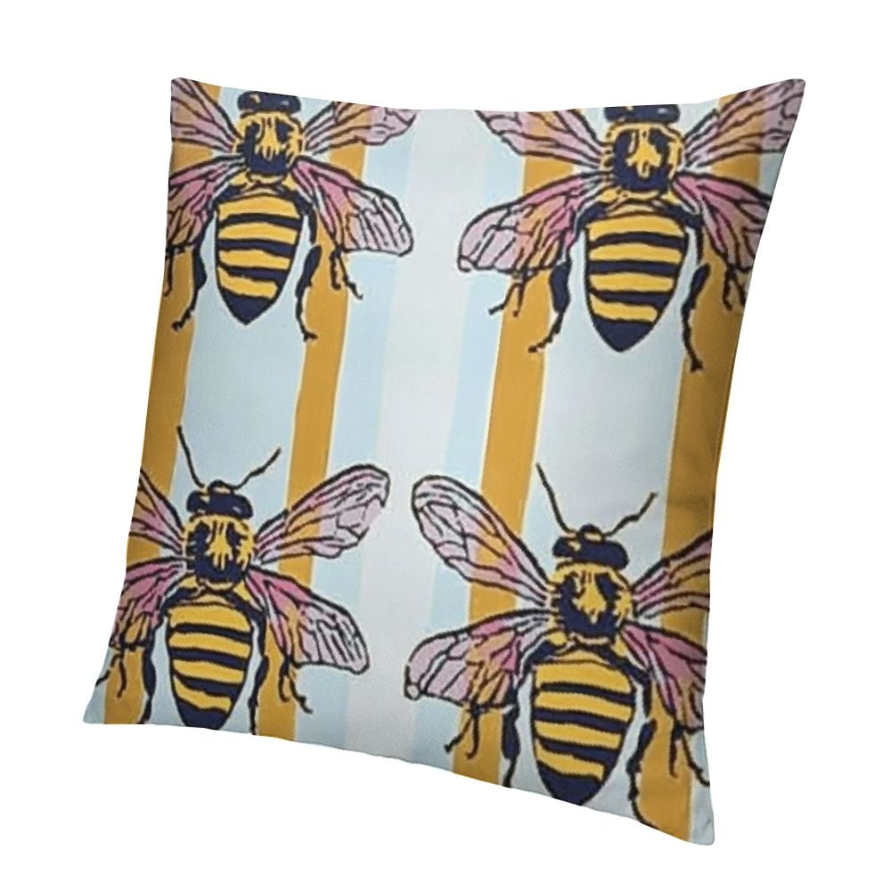 Bees Decorative Throw Pillow Cushion Covers, Bee Cozy Pillowcase Home ...