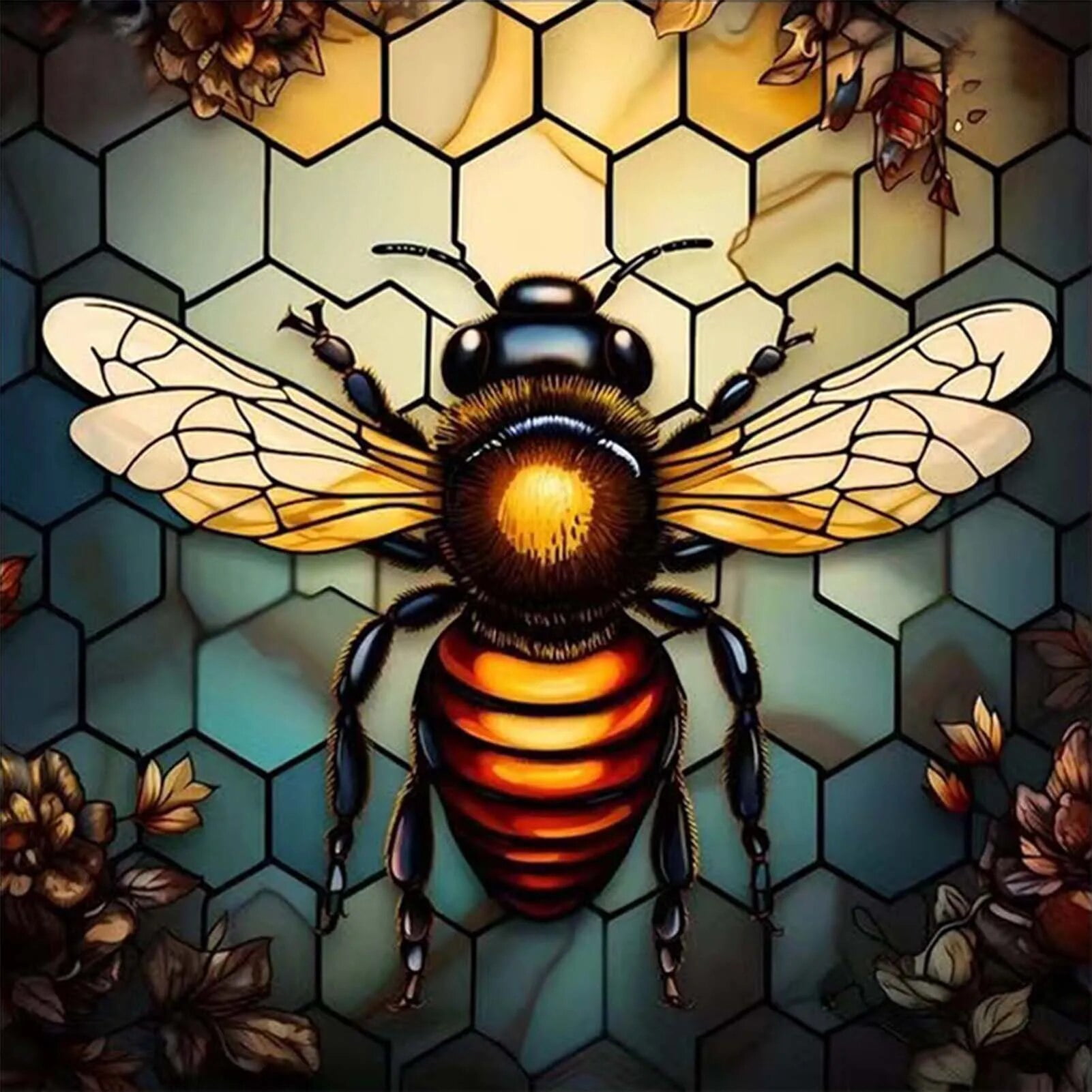 Bees Diamond Painting Kits for Adults,5D Diamond Art Kits For Beginners ...