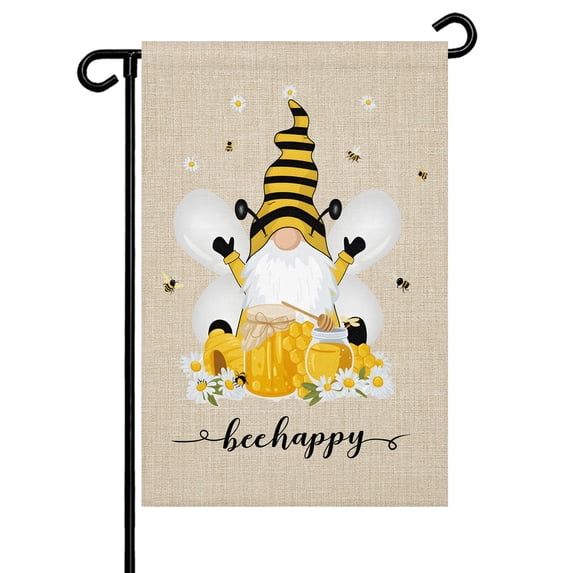 Bees Dwarf Garden Flag 12x18 Inch Daisy Honey Farm Vintage Double Sided ...