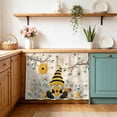 Bees Dwarfs Cabinet Curtains 10" W x 11" L Springs White Daisy Branch ...