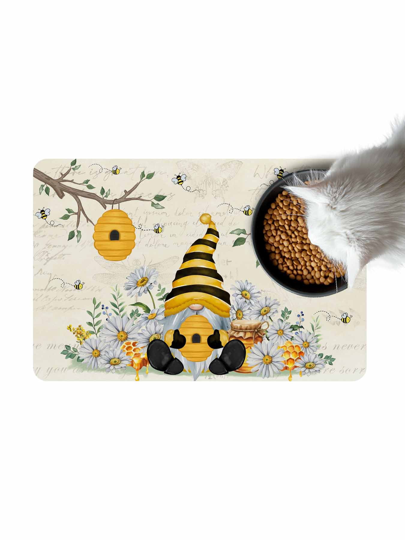 Bees Dwarfs Doormat Non Slip Diatomaceous Earth Door Mat Absorbent ...