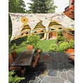 Bees Dwarfs Sun Shade Sail 14'X18' Yellow Sunflower Branch Spring ...
