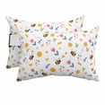 Bees Flowers Outdoor Pillows for Chaise Lounge Chair Beach Headrest ...