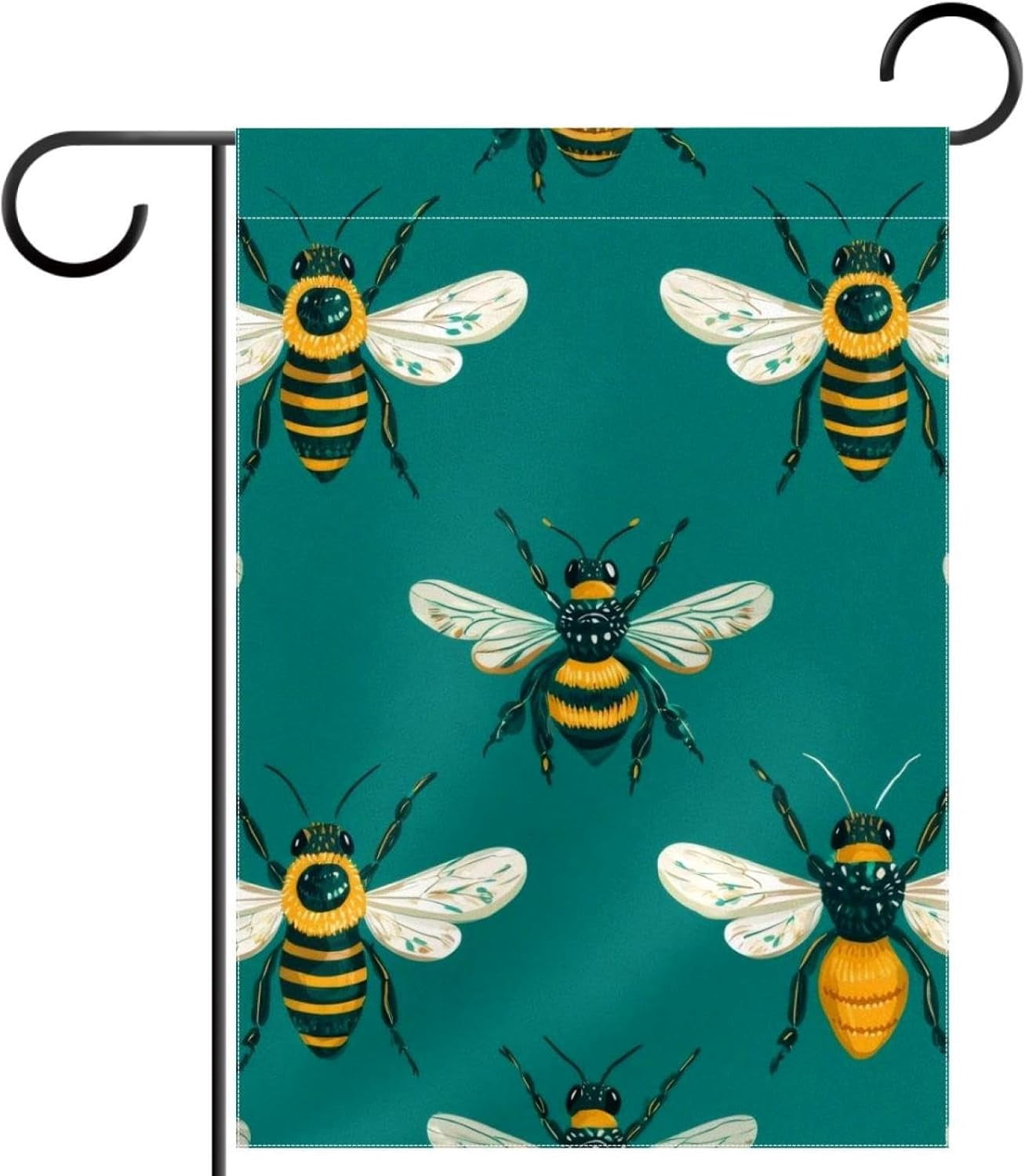 Bees Garden Flag Double Sided 12x18 Inch for Outside Yard Porch Lawn ...