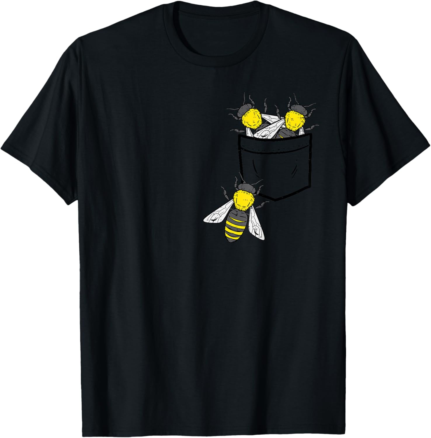 Bees In Pocket Cool Beekeeping Apiary Beekeeper Apiarist T-Shirt ...