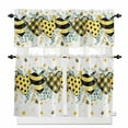 Bees Loves Kitchen Curtains Valances and Tiers Set of 3 Vintage Country ...