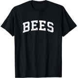 Bees Mascot Vintage Athletic Sports Name Design T-Shirt - Walmart.com